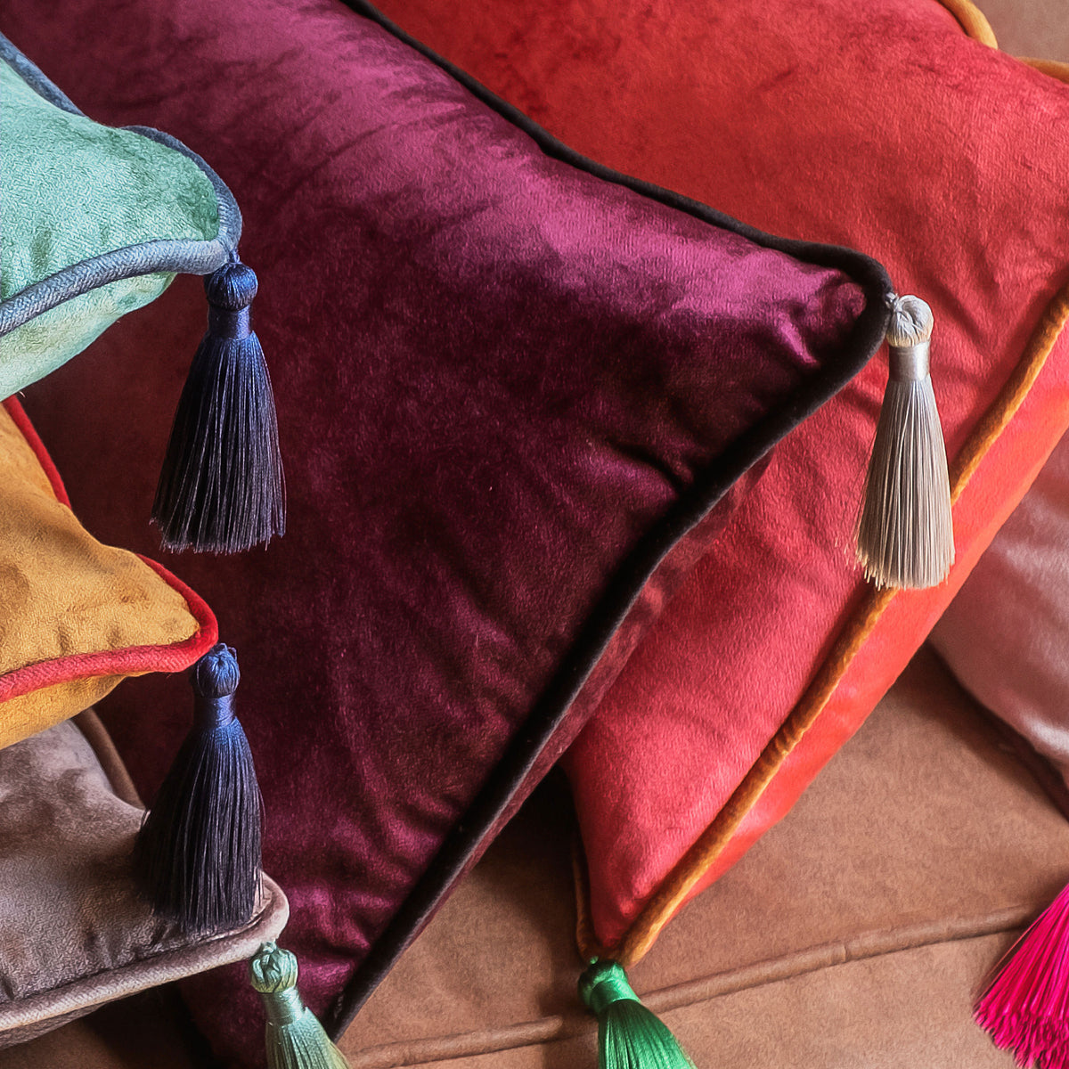 Shop Rectangular Velvet Cushions - Bivain